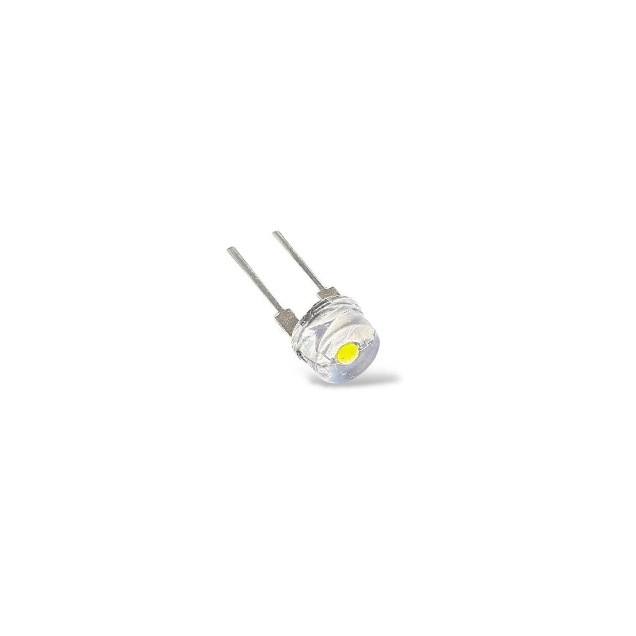 8mm White LED Light Pack of 3 | Ultra Bright 20mA LED Lamp for DIY Ele ...